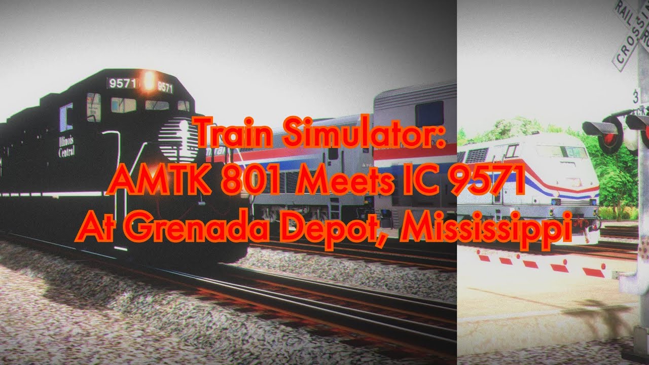 HD Train Simulator: AMTK 801 Meets IC 9571 At Grenada Depot ...