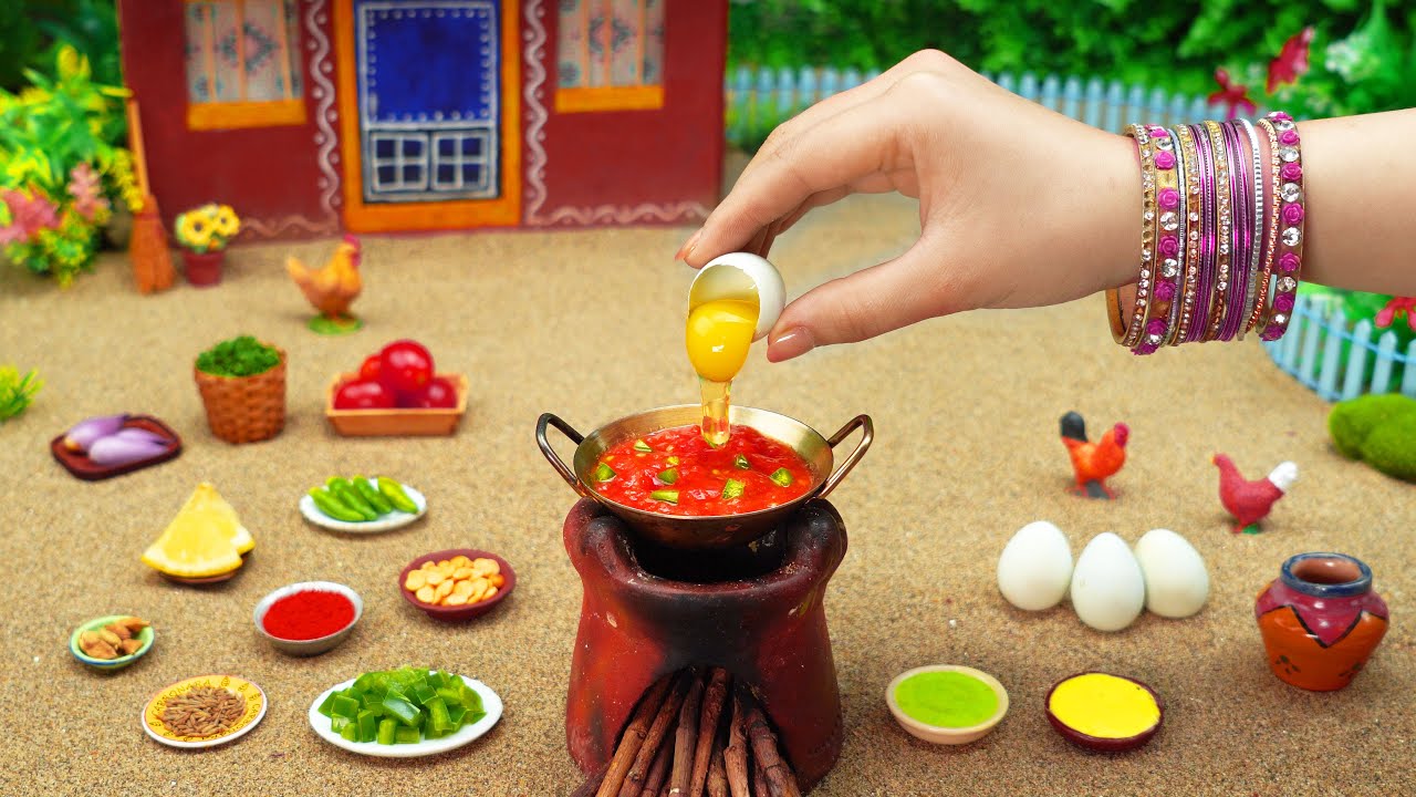 Miniature Egg Bhurji Pav | How To Cooking Miniature Anda Bhuji Recipe ...