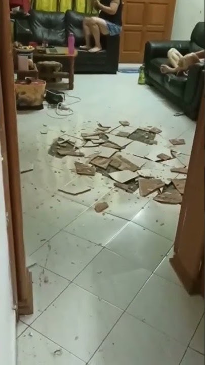 floor tiles randomly exploding - YouTube