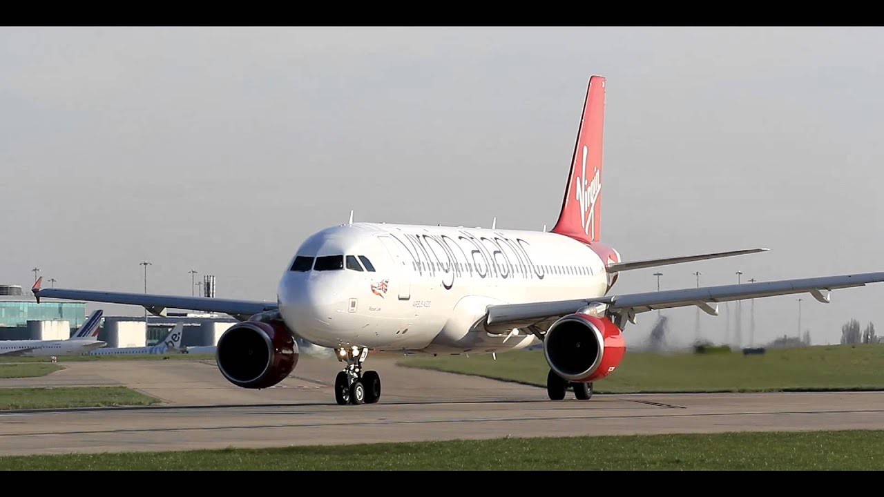 Manchester Airport 11 (HD) - Virgin Atlantic Airways Airbus A320 ...