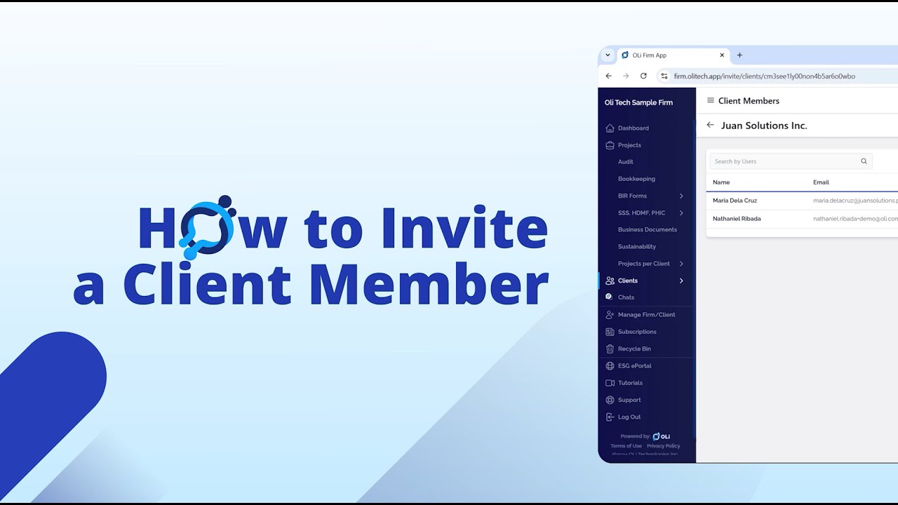 How to invite a client member - YouTube