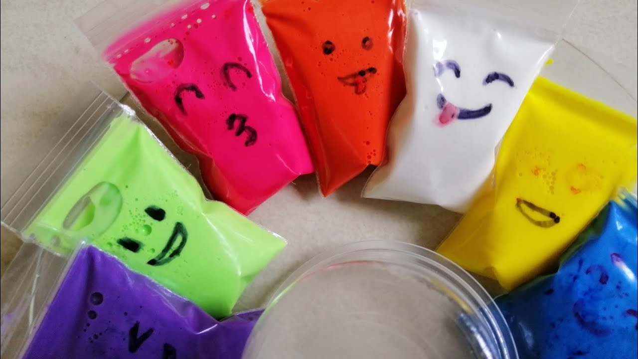 Miniature slime || matt colour || relaxing slime lover - YouTube