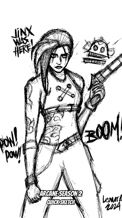 ARCANE SEASON 2 LEAGUE OF LEGENDS QUICK SKETCH - YouTube