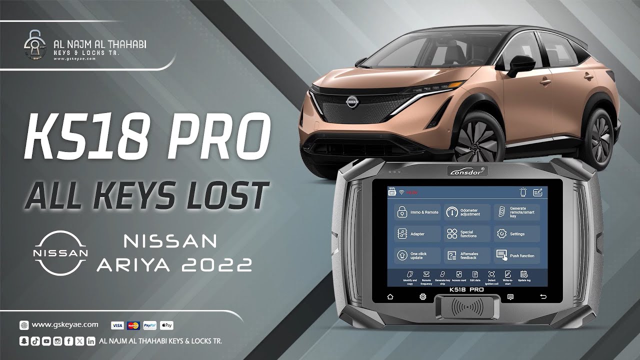 How to program the keys for 2022 NISSAN ARIYA in All Key Lost via ...
