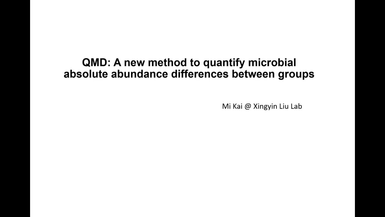 Video tutorial for QMD, Quantification of microbial absolute abundance ...