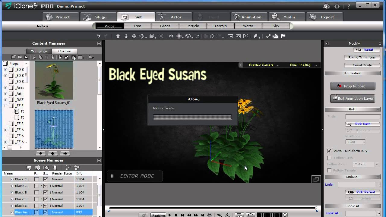 EZ Flowers Vol.1 for iClone 3D by Bigboss - YouTube