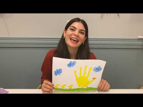 El ve Parmak Baskısıyla Resim Yapımı [Finger Painting] 🎨