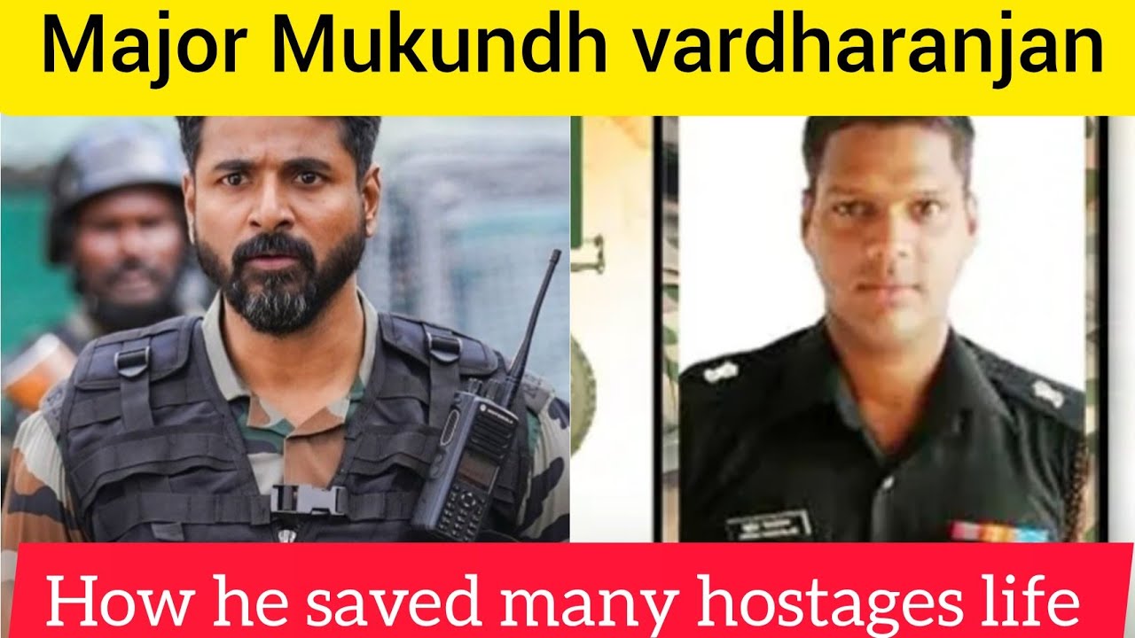 How Major Mukundh vardharanjan saved many hostages life ️#amaran # ...