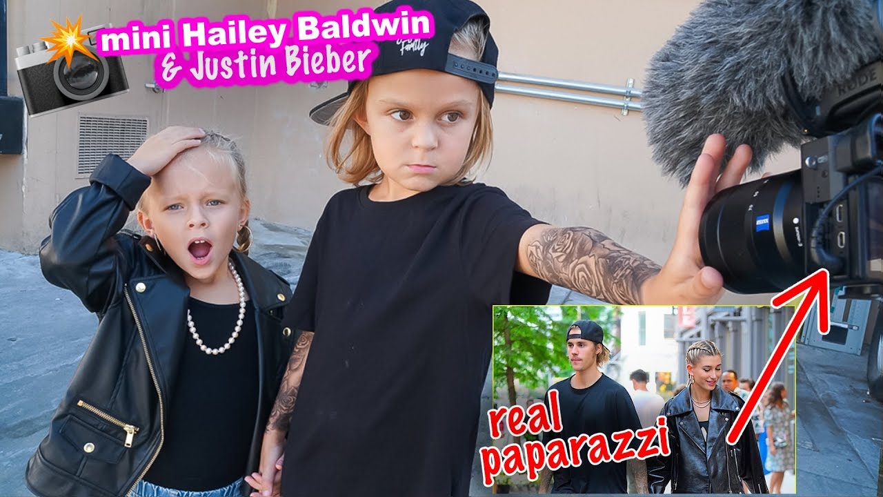 Mini Hailey Baldwin & Justin Bieber FOUND by REAL PAPARAZZI! 📸 ...