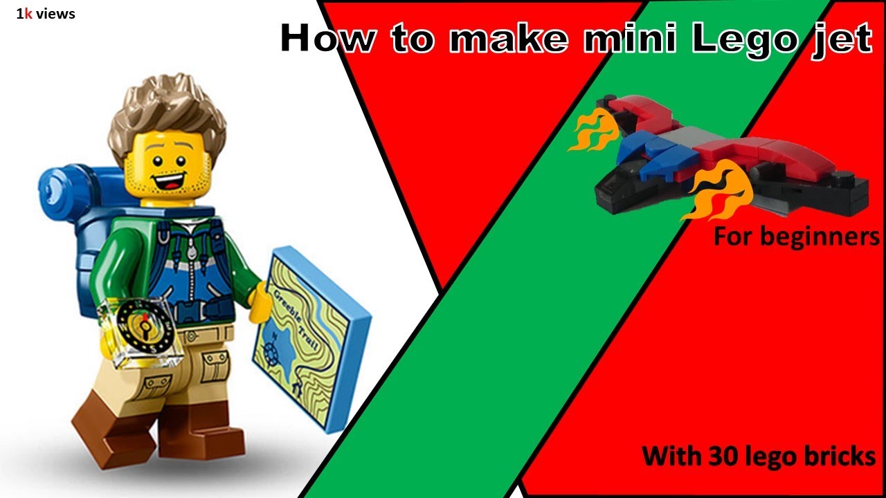 How to make Lego mini jet - YouTube