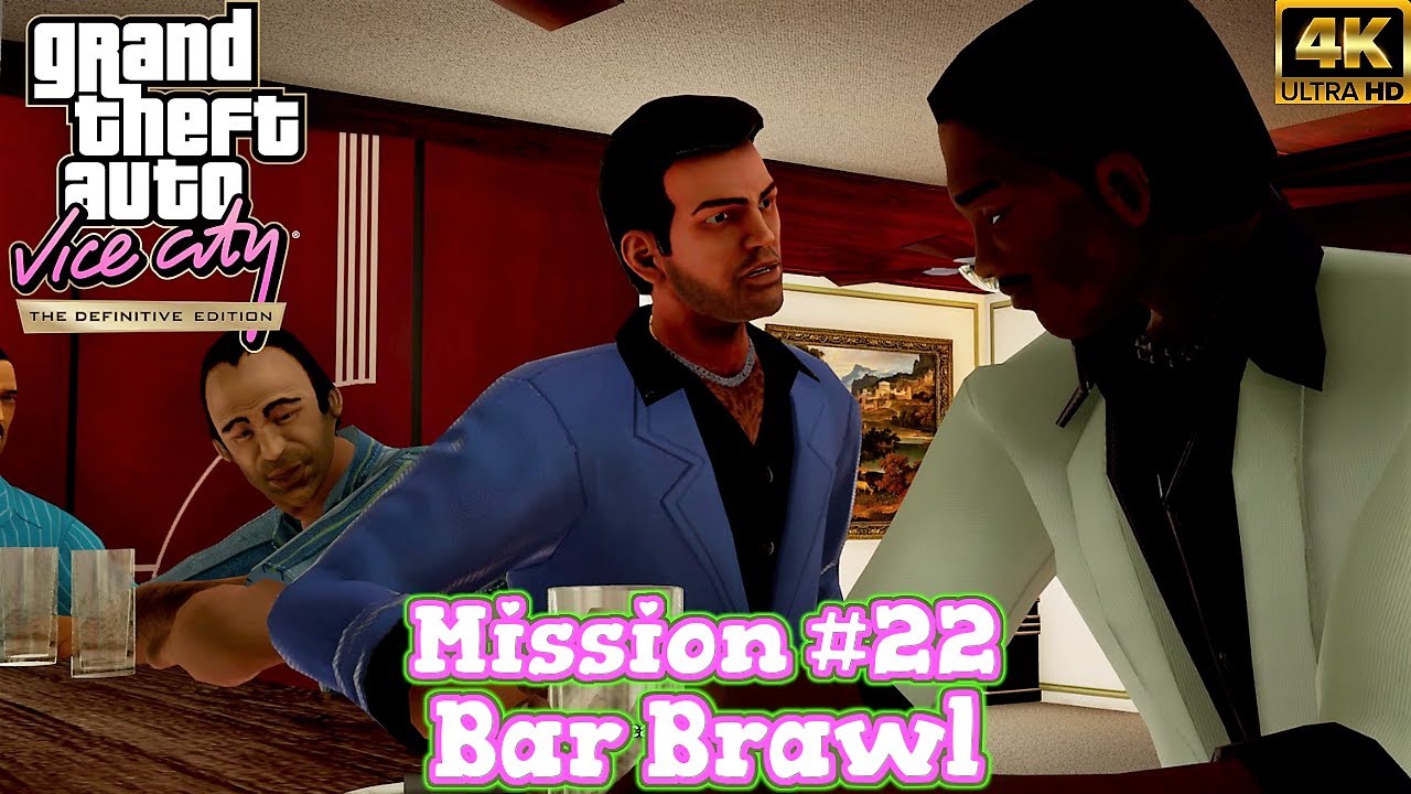GTA Vice City Definitive Edition - Mission #22 - Bar Brawl - YouTube