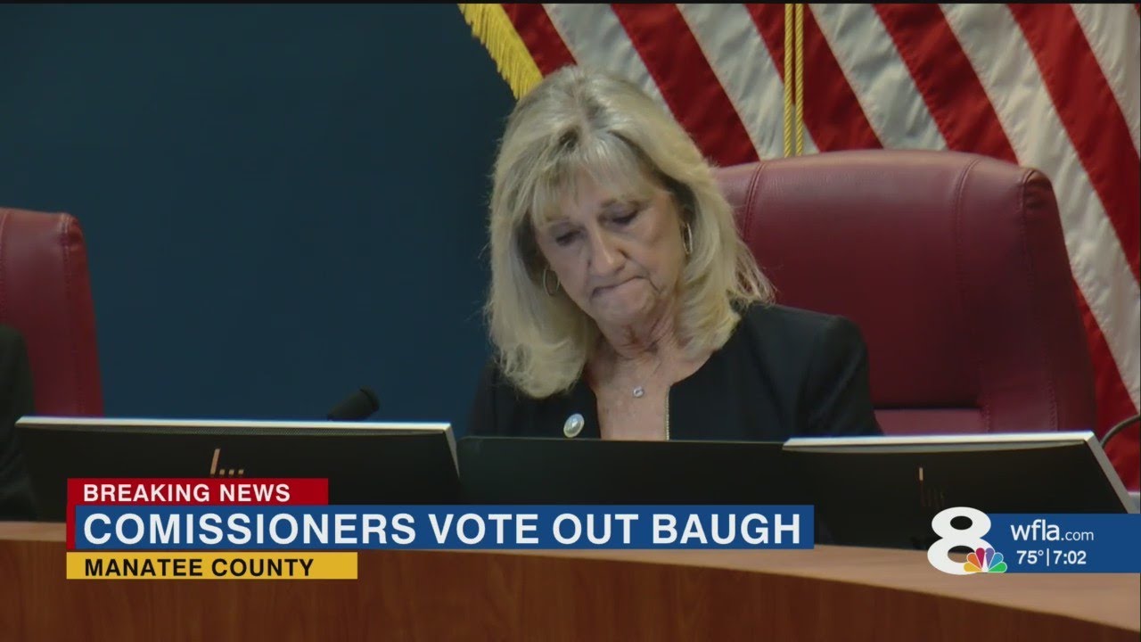 Manatee commissioners remove Vanessa Baugh from commission chair, elect ...