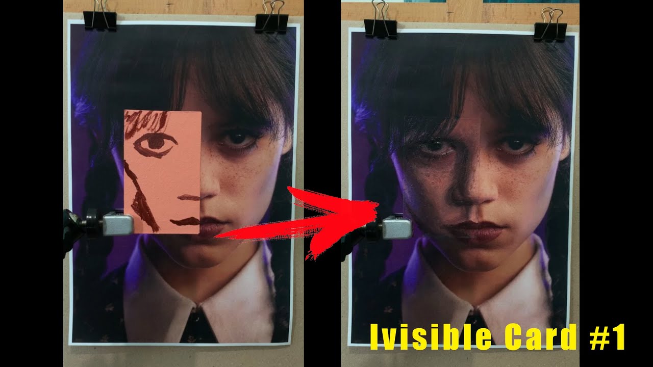 Invisible Card #1 / Wednesday / Oil Painting Step by Step - YouTube