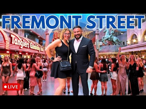 🔴Las Vegas Live Cam | FREMONT STREET | Crowds of Party People | Sat April 4, 2026