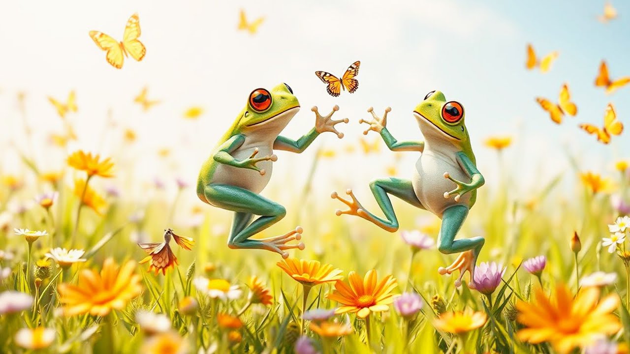 Leap Frog Hop 🐸 | Fun Nursery Rhyme for Kids | Jump & Sing Along! - YouTube