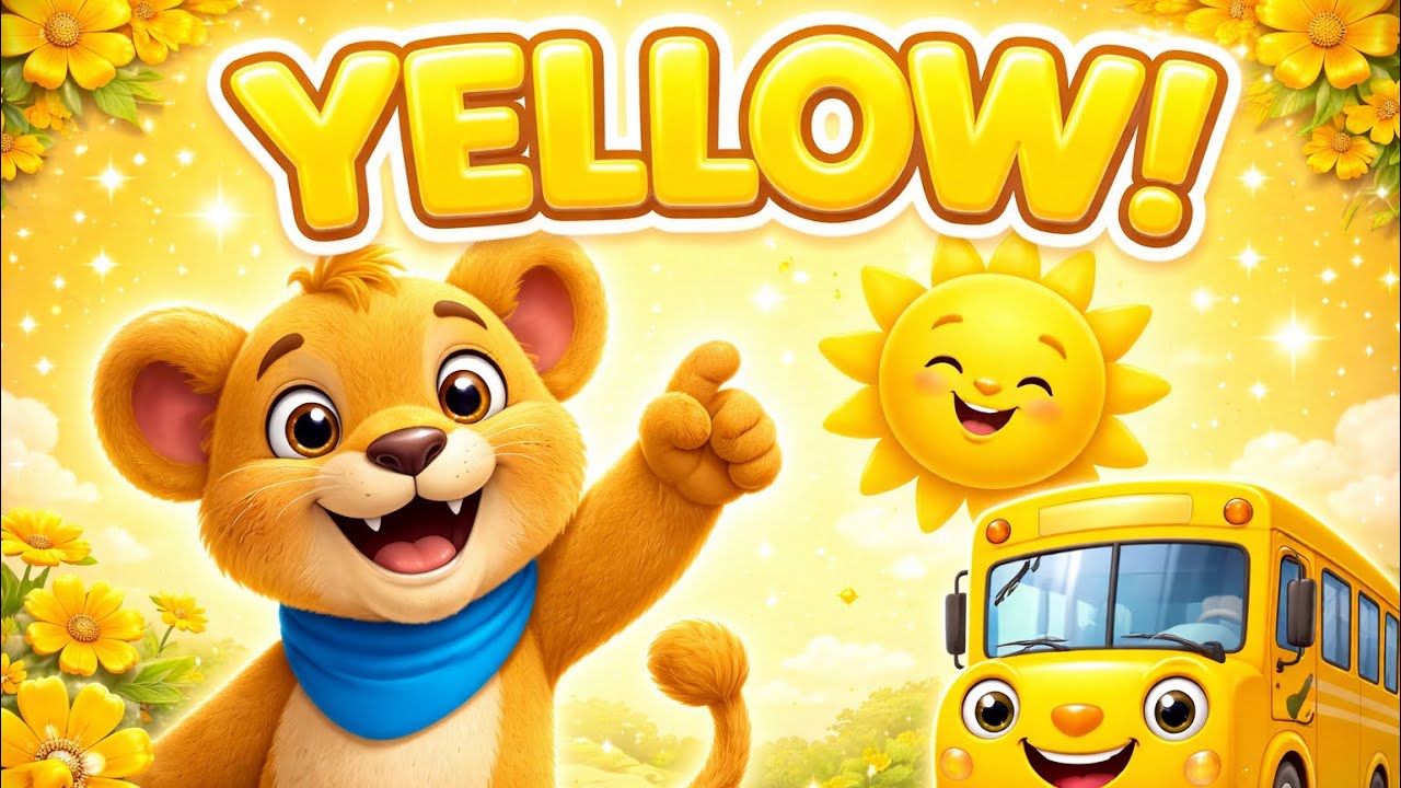 Yellow Song for Kids 🟡 | Learn Colors with Happy Bubz - YouTube