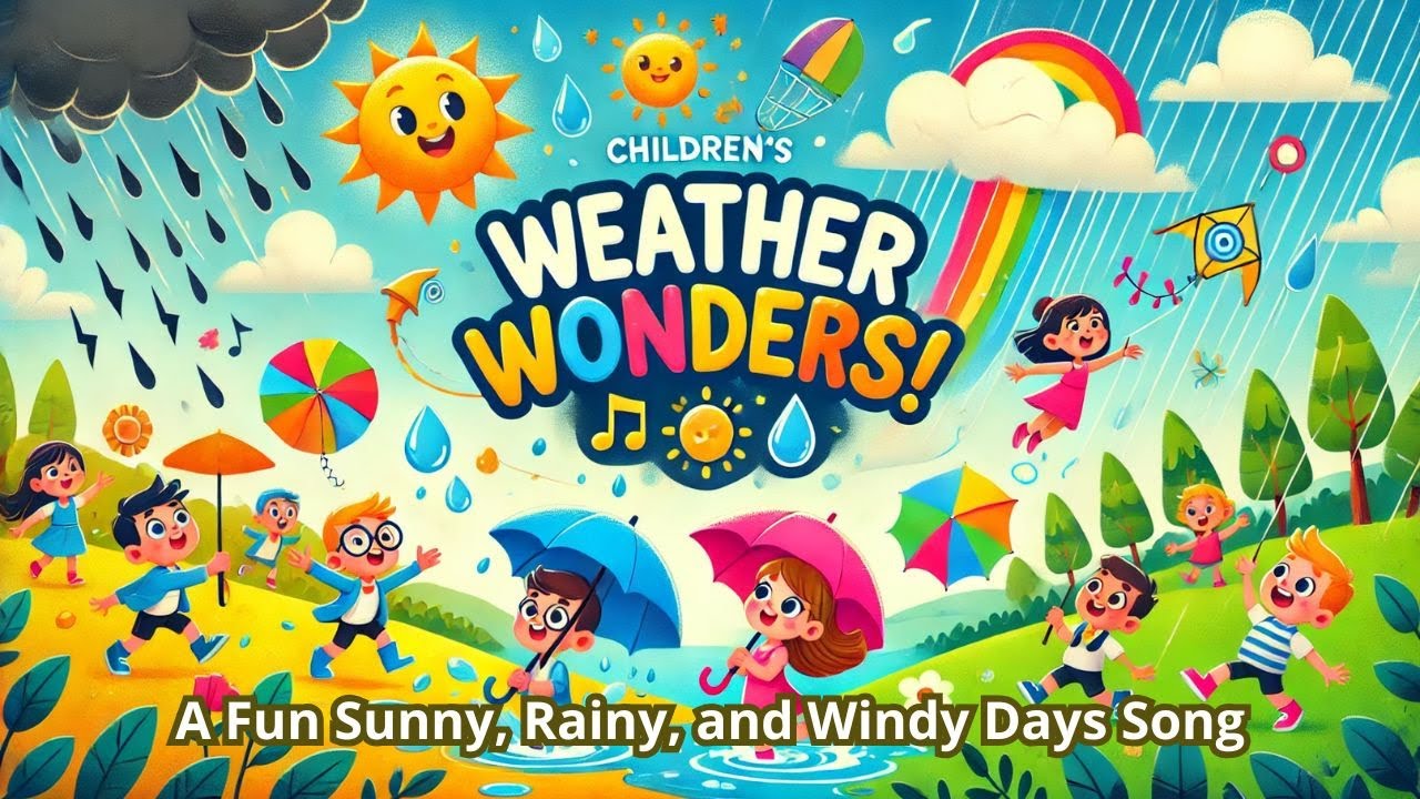 Weather Wonders! 🎶 | A Fun Song About Sunny, Rainy, and Windy Days ...