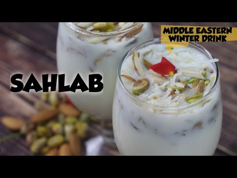 Shalab | Middle Eastern milk pudding | Turkish shalab winter drink ...