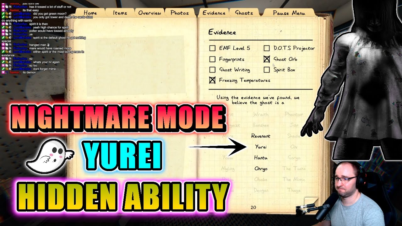 Yurei In Nightmare Mode - Phasmophobia - YouTube