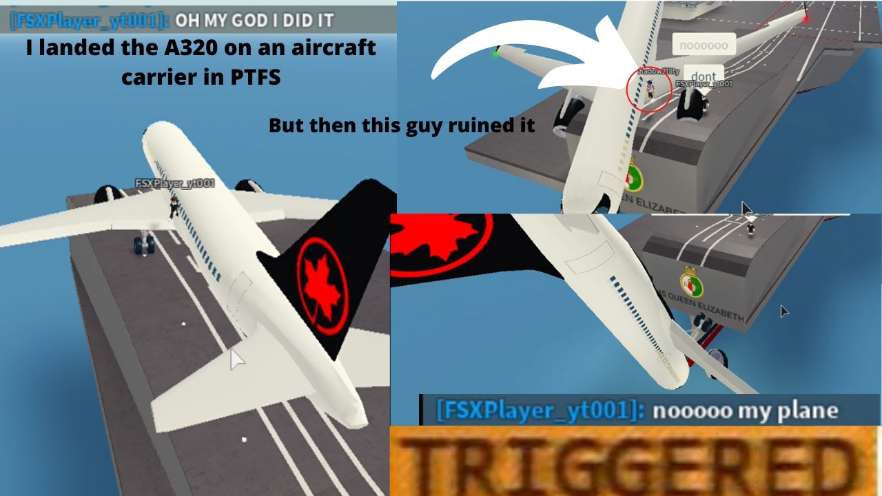 I landed AN A320 on the AIRCRAFT CARRIER IN PTFS! [but then someone ...