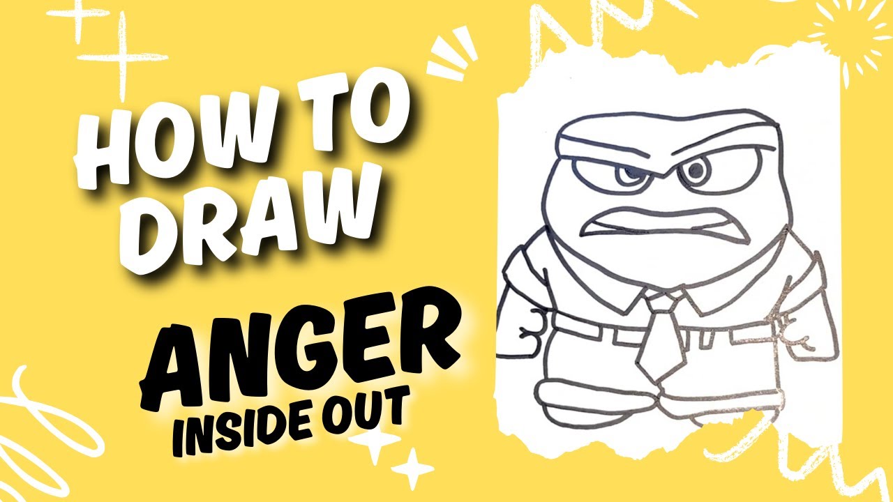 HOW TO DRAW ANGER - INSIDE OUT 2 - STEP BY STEP - Ronnie Jokes - YouTube