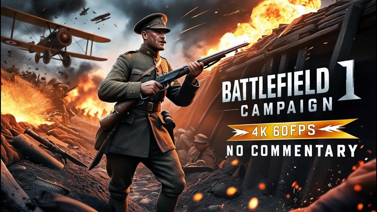 Battlefield 1 Cinematic Campaign Walkthrough (4K 60FPS) – Epic WW1 ...