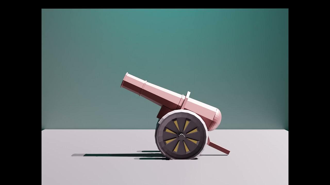 Cannon animation in blender - YouTube