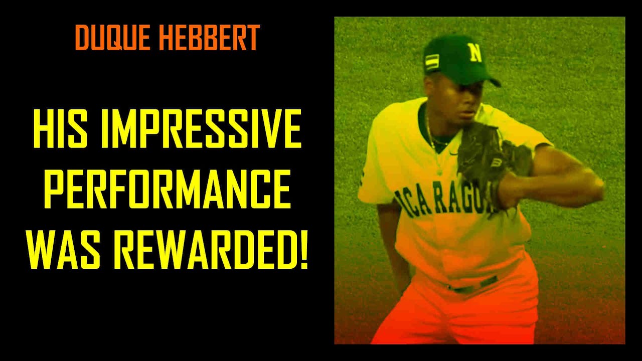 Duque Hebbert Struck Out the Side and Get Rewarded - YouTube