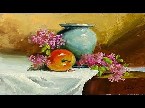 Gouache Still Life Painting By Yasser Fayad - YouTube