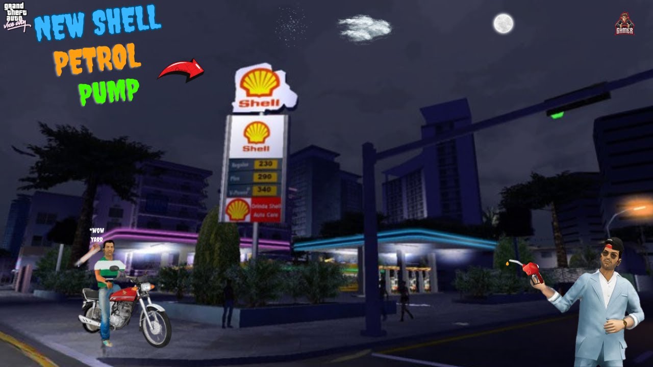 NEW SHELL PETROL PUMP | TOMMY BHAI AND SAQIB NE VIST KIYA | GTA VC ...