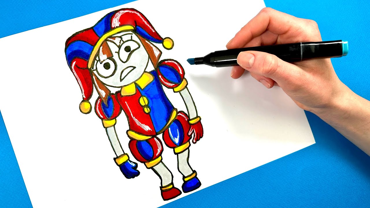 How To Draw Cute Pomni from The Amazing Digital Circus | Digital Circus ...