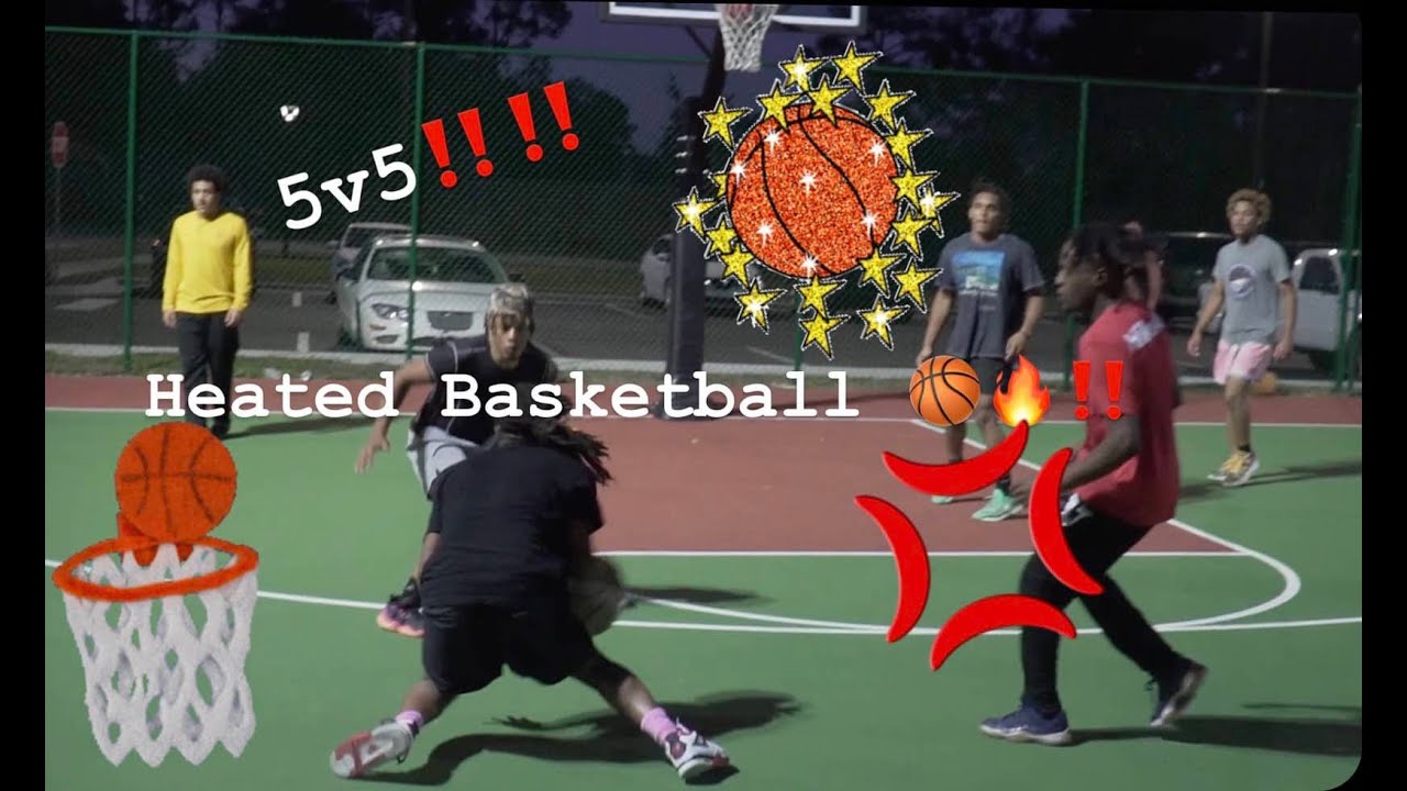 Basketball Highlights (Park) Gets Heated 5v5 - YouTube