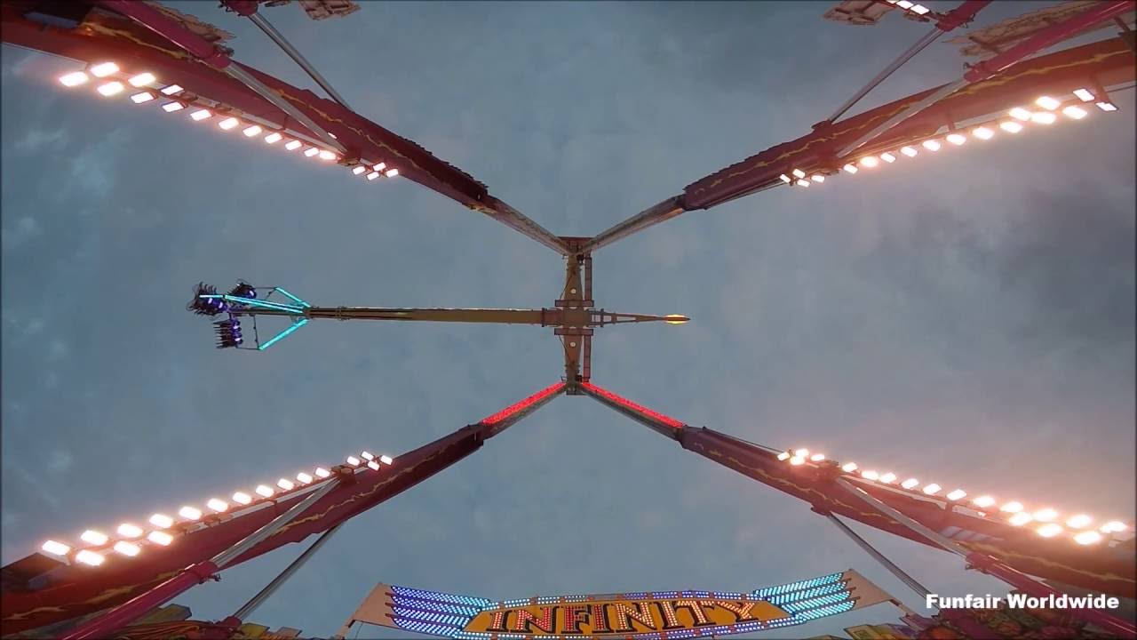 The hightest funfair looping ride - YouTube