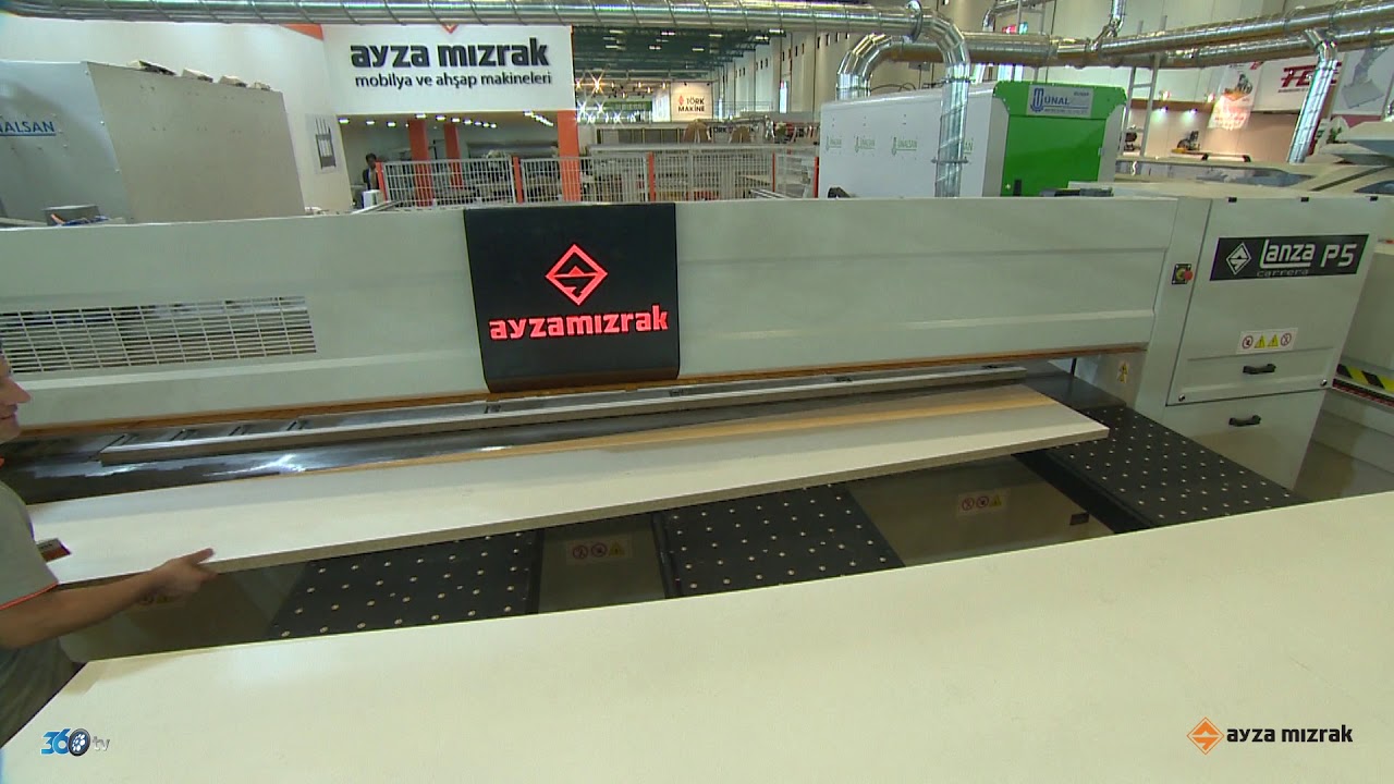 ayza mizrak lanza p5 Carrera cnc panel sizing machine - YouTube