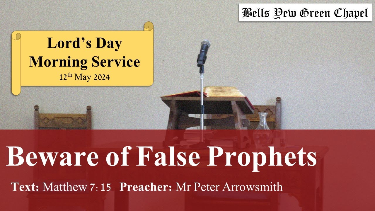 Beware of False Prophets - Matthew 7:15 (Peter Arrowsmith) - YouTube
