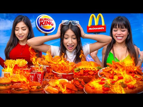 Eating the SPICIEST FOOD of every fast food restaurant 🥵🌶️ | eslis