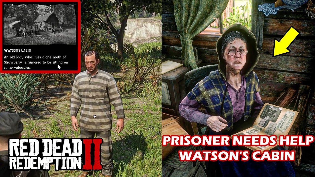RDR2 Prisoner Help & Watson's Cabin Location (Subtitle) (2K 60FPS ...