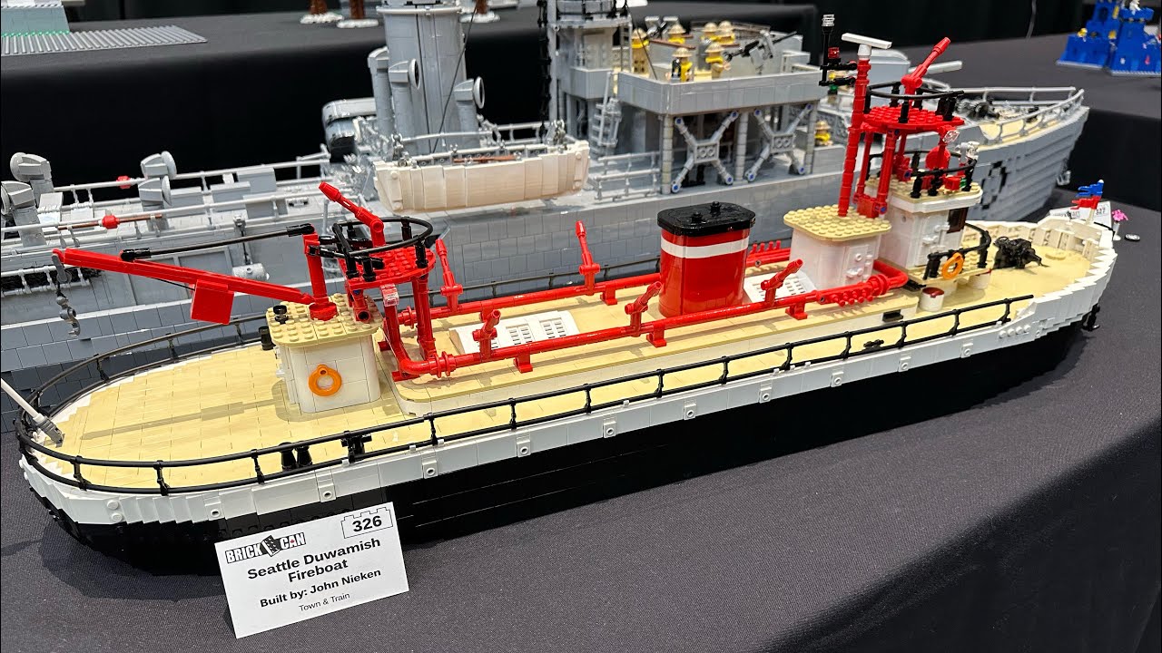 LEGO Seattle Duwamish Fireboat - BrickCan 2024 - YouTube