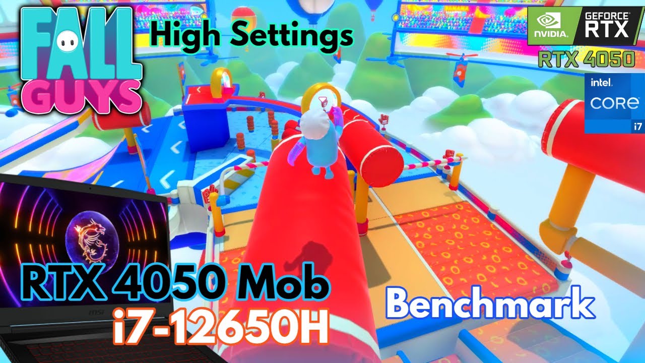 Fall Guys High Settings | RTX 4050 Mobile - i7-12650H | MSI Thin GF63 ...