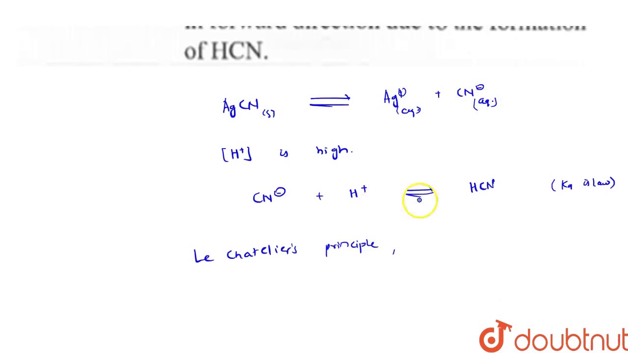 Assertion (A): Solubility of `AgCN` in acidic solutions is greater than ...