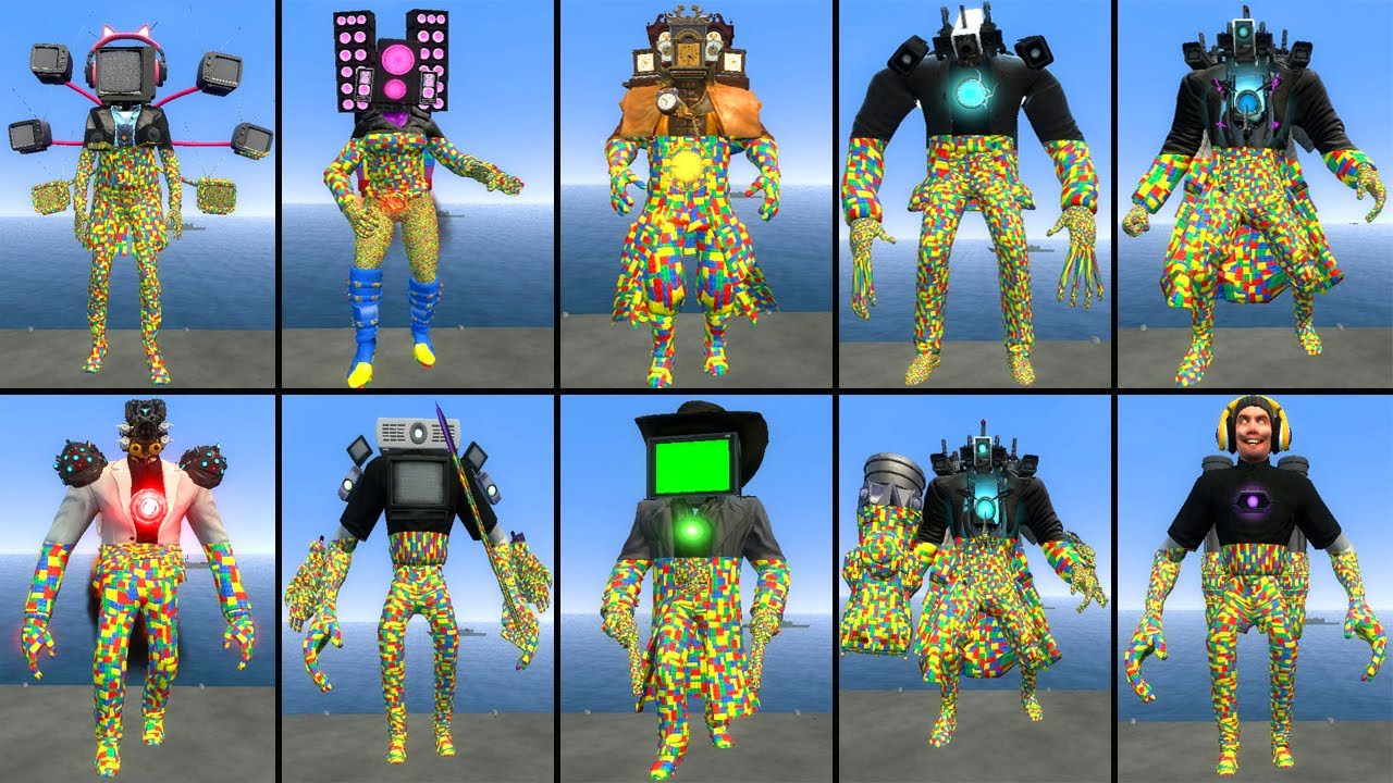 TURNING CLEANERMAN TITAN, SPEAKER WOMAN TITAN, CLOCKMAN TITAN AND ALL ...