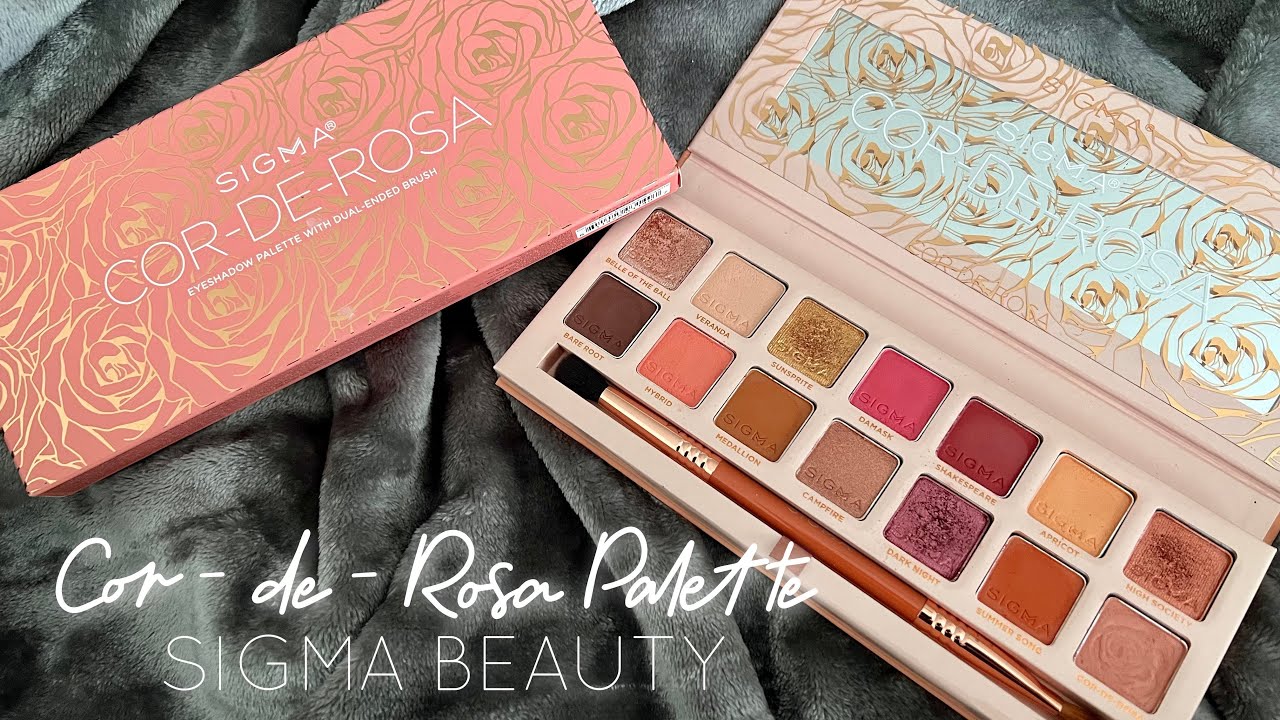 Sigma Beauty Cor-de-Rosa Palette - Live Swatches - YouTube