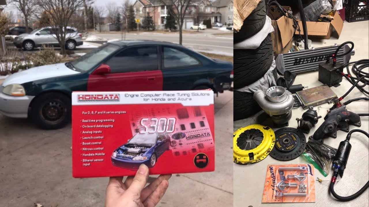 D16 TURBO BUILD Hondata Progress | COUPLES BUILD EP 3 - YouTube