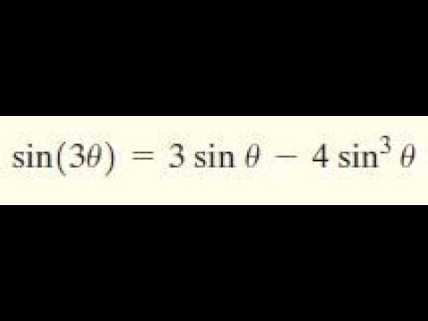 sin(3x) = 3sinx - 4sin^3(x) - YouTube