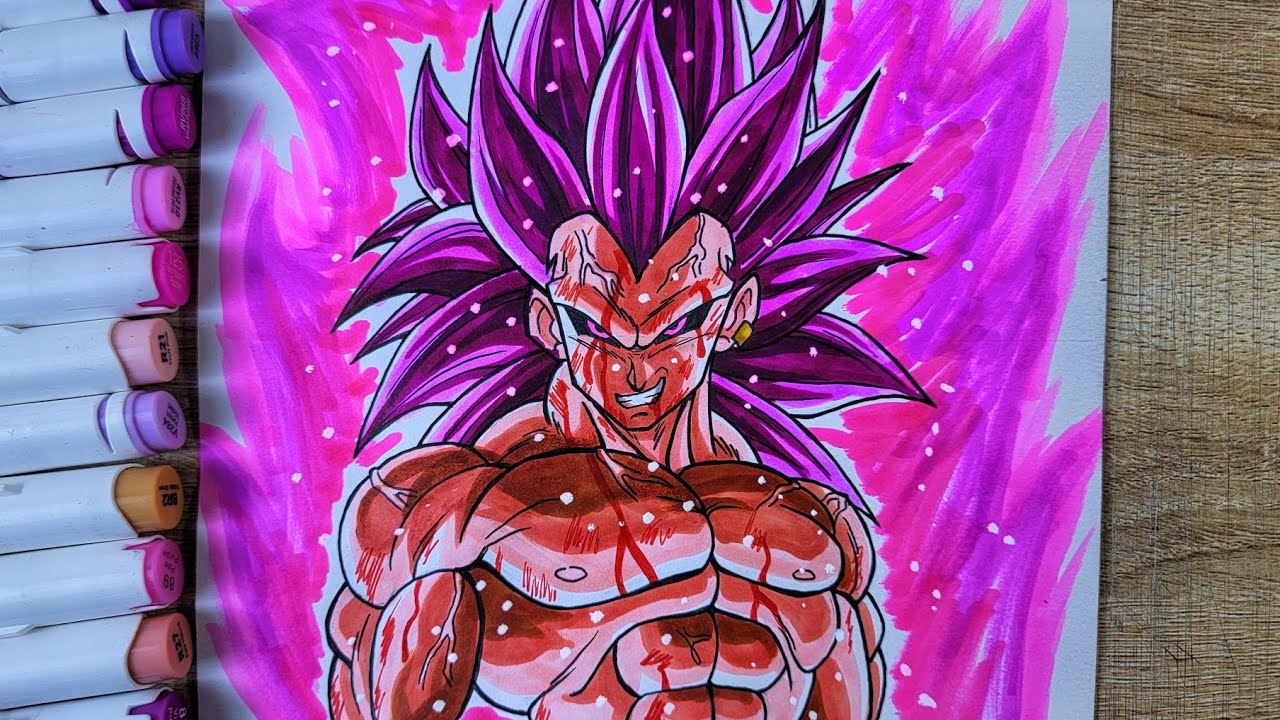 How to Draw Vegeta Mastered Ultra Ego-Step by step Drawing tutorial ...