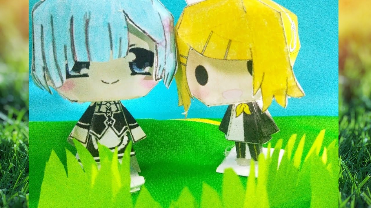 How to make Fun and cute Anime design 3D paper only / 3D fun art Design ...