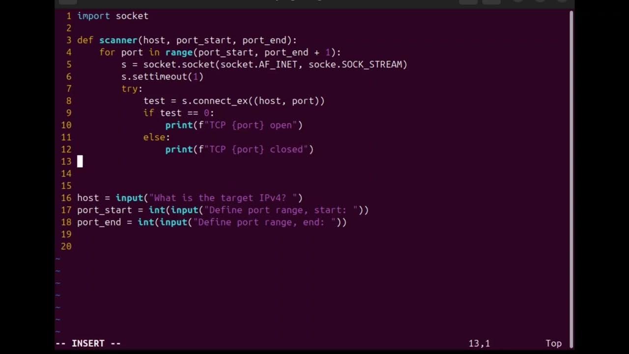 Python Network Port Scanner - YouTube