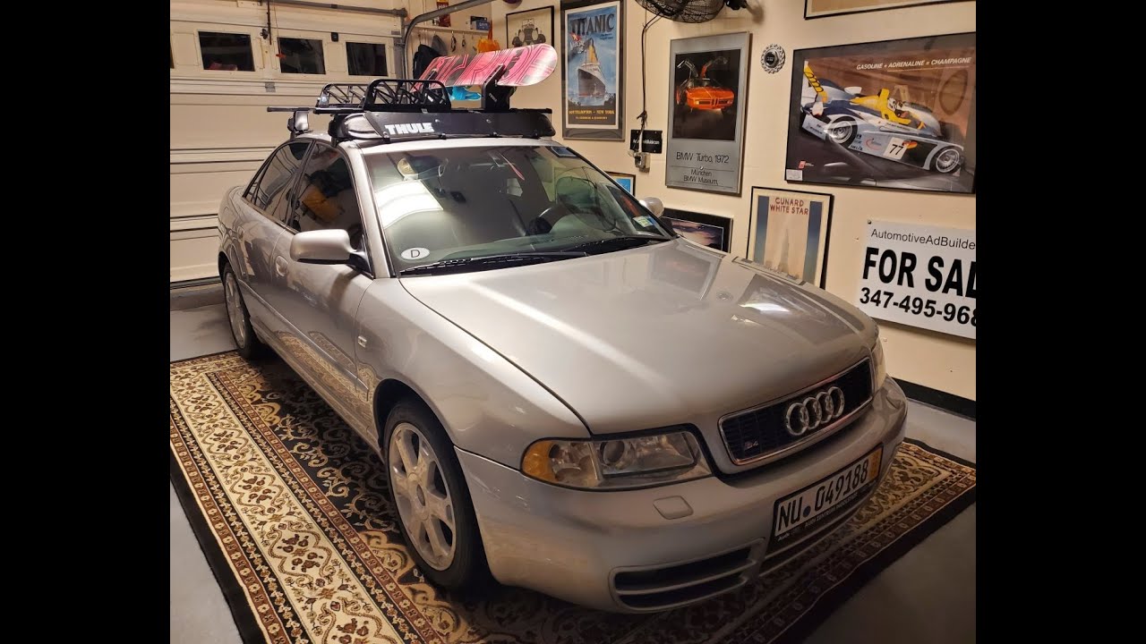 Thule 400XT Aero Roof Rack Foot Pack for Audi A4 S4 B5 - YouTube