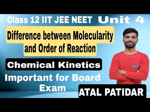 Difference between Molecularity and Order of Reaction।।Chemical ...