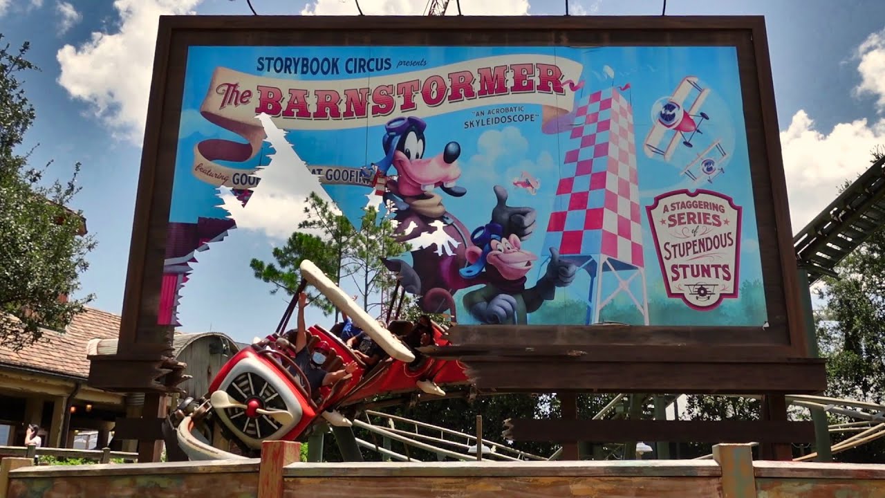 The Barnstormer roller coaster ride at the Magic Kingdom in Walt Disney ...
